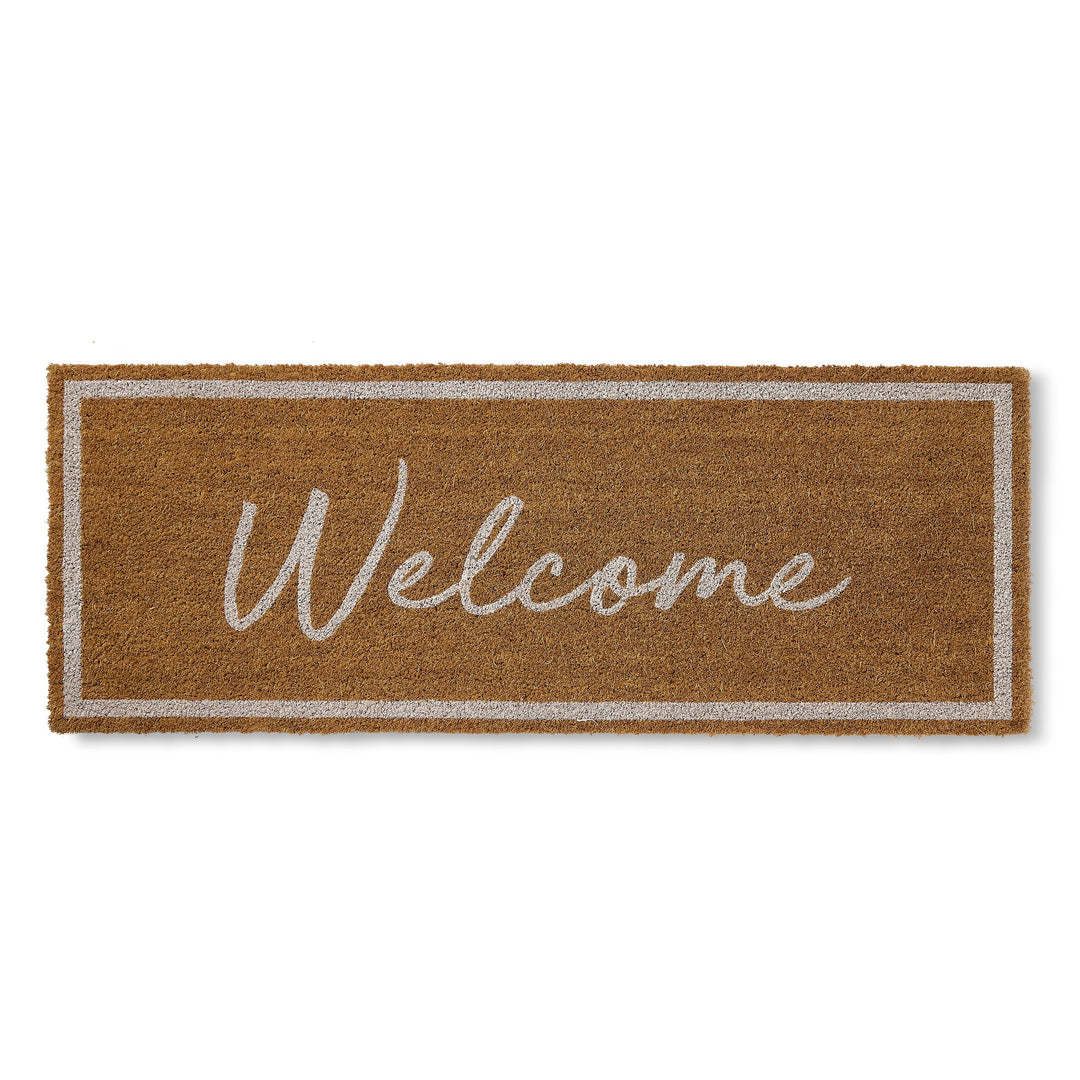 WELCOME WHITE DOORMAT 45X120CM – Sydney's Plant Market