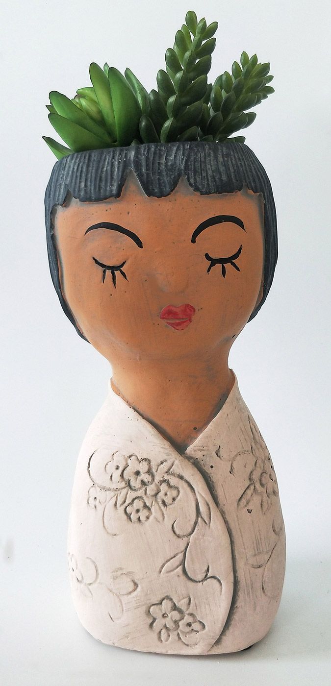 Oriental Girl Planter Pink – Sydney's Plant Market